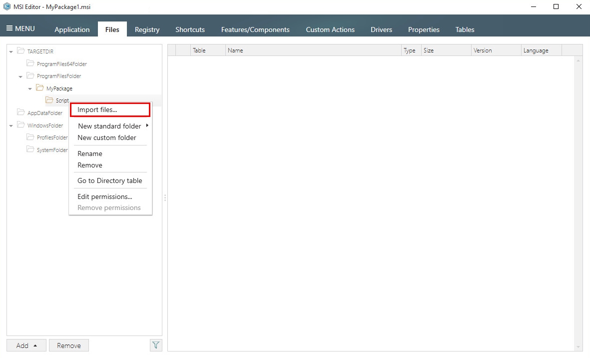 How to Import Powershell Script Into the Package – PACE Support