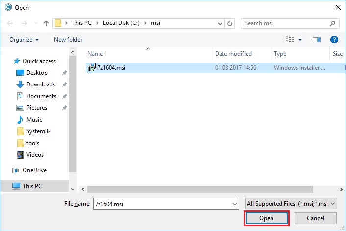 How to Set Permissions on Folders and Files of the Existing MSI Package ...